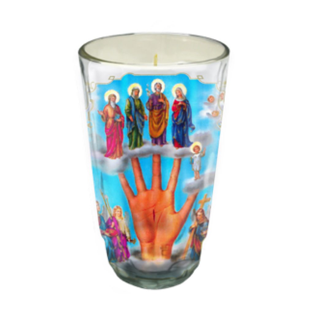 CANDLE CRYSTAL MANO PODEROSA 12/1 CT. - Importmex