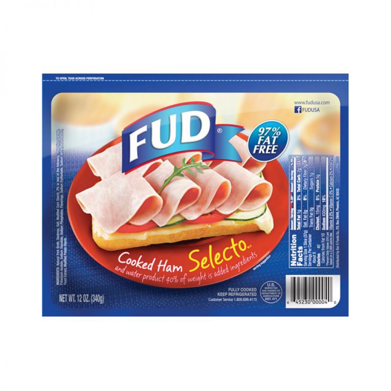 FUD SELECT COOKED PREPK HAM 18/12 OZ.** - Importmex