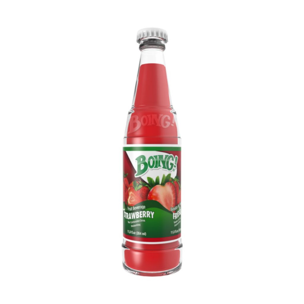 BOING GLASS STRAWBERRY 24/12 OZ. - Importmex