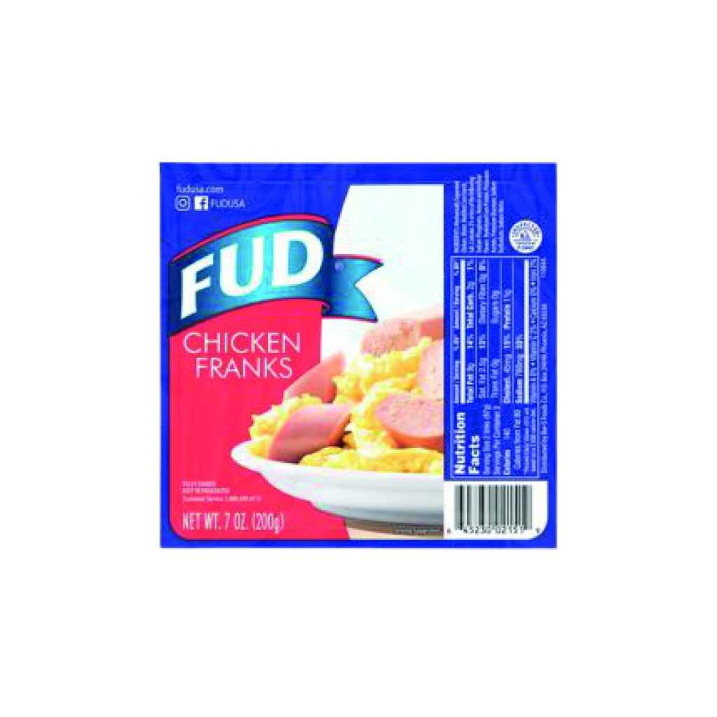 FUD TURKEY FRANKS 6/2.5 LBS.** - Importmex