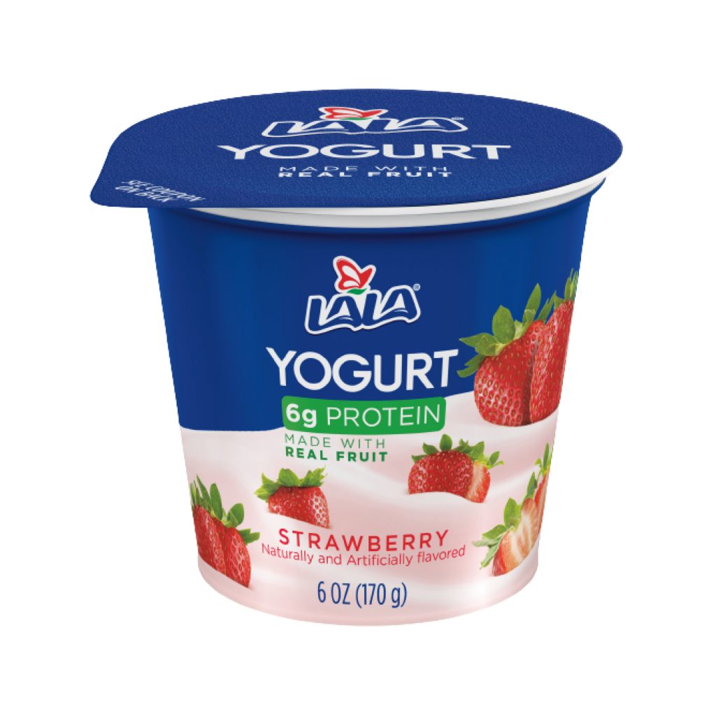 LALA BLENDED STRAWBERRY YOGURT 12/6 OZ** - Importmex