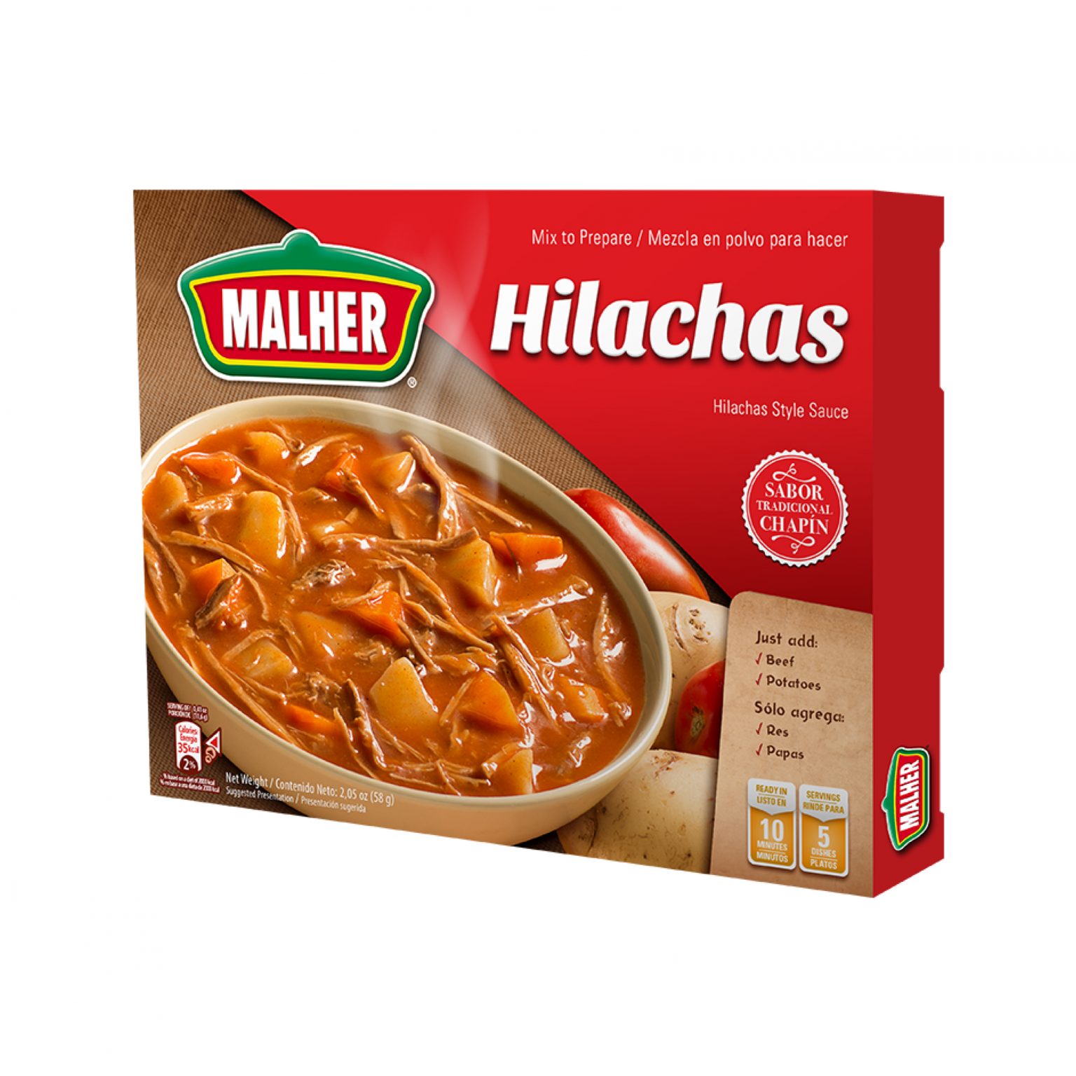 MALHER PREP. HILACHAS 24/2.2 OZ. (58 GR).(2) - Importmex